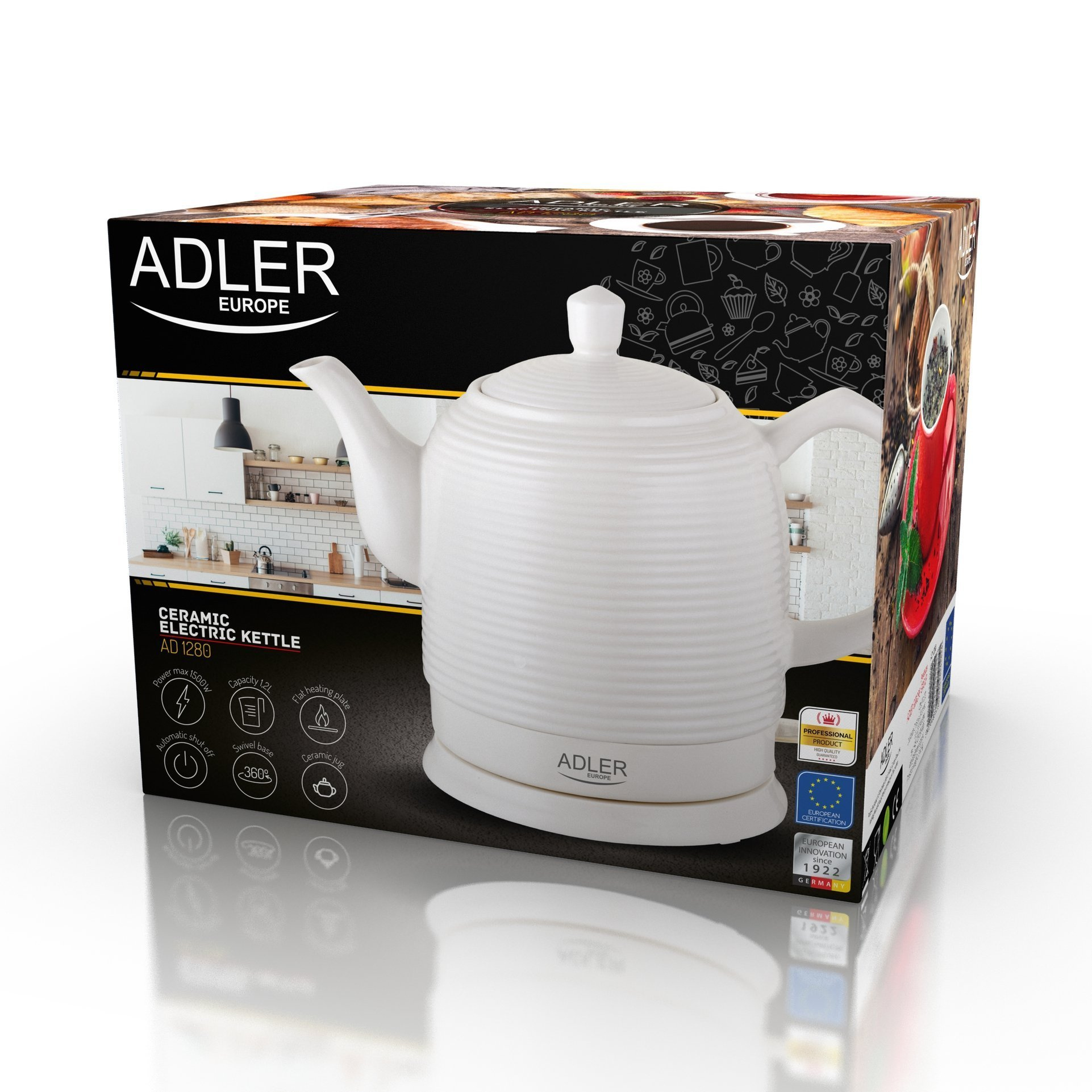 Adler AD 1280 Czajnik ceramiczny 1,2L | SPRZĘT AGD \ CZAJNIKI | PRO ...