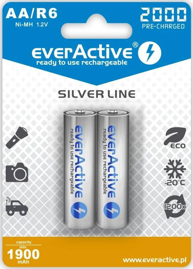 Akumulatorki AA / R6 everActive Ni-MH 2000 mAh 2 sztuki (blister ...