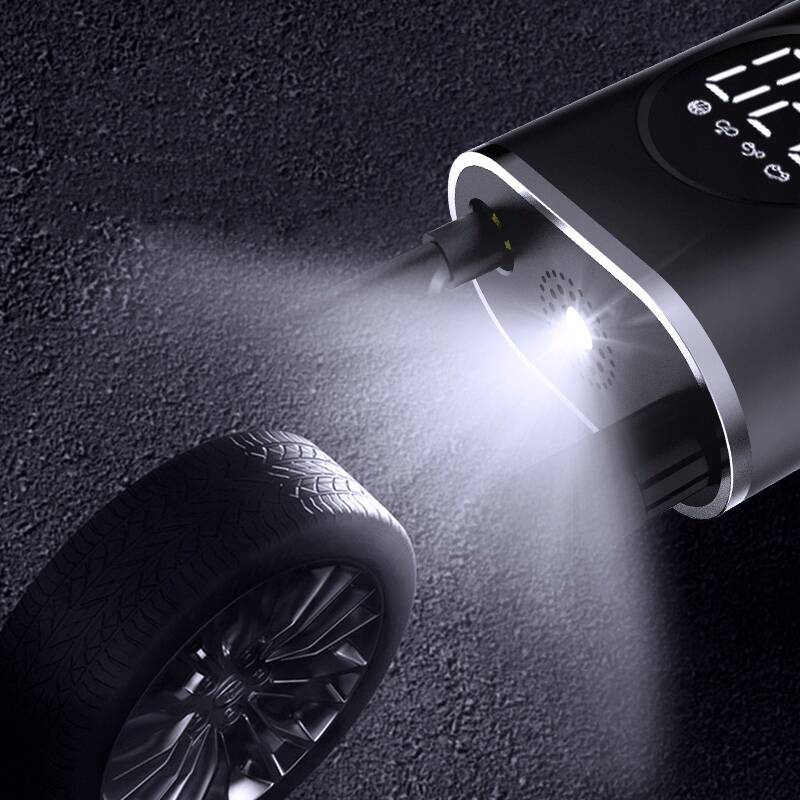 KOMPRESOR POMPKA DO SAMOCHODU ROWERU MATERACA LATARKA 10.3Bar ...