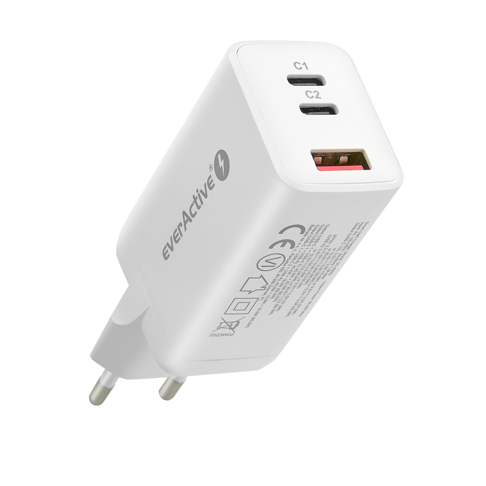 Ładowarka sieciowa GaN z gniazdem USB oraz 2x USB-C PD PPS QC4+ 65W | AKCESORIA TELEFONICZNE ...